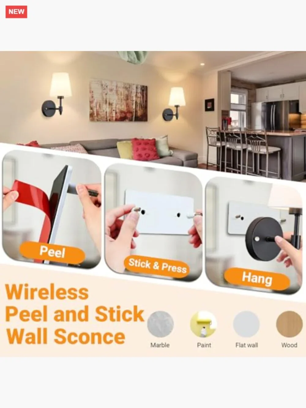 Wall Decor | Battery Operated Wall Sconces Set Of Two Rgb Rechargeable ...